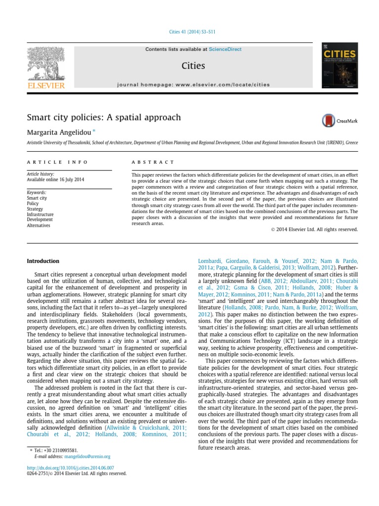 Smart City Policies | Download Free PDF | Innovation | Economies