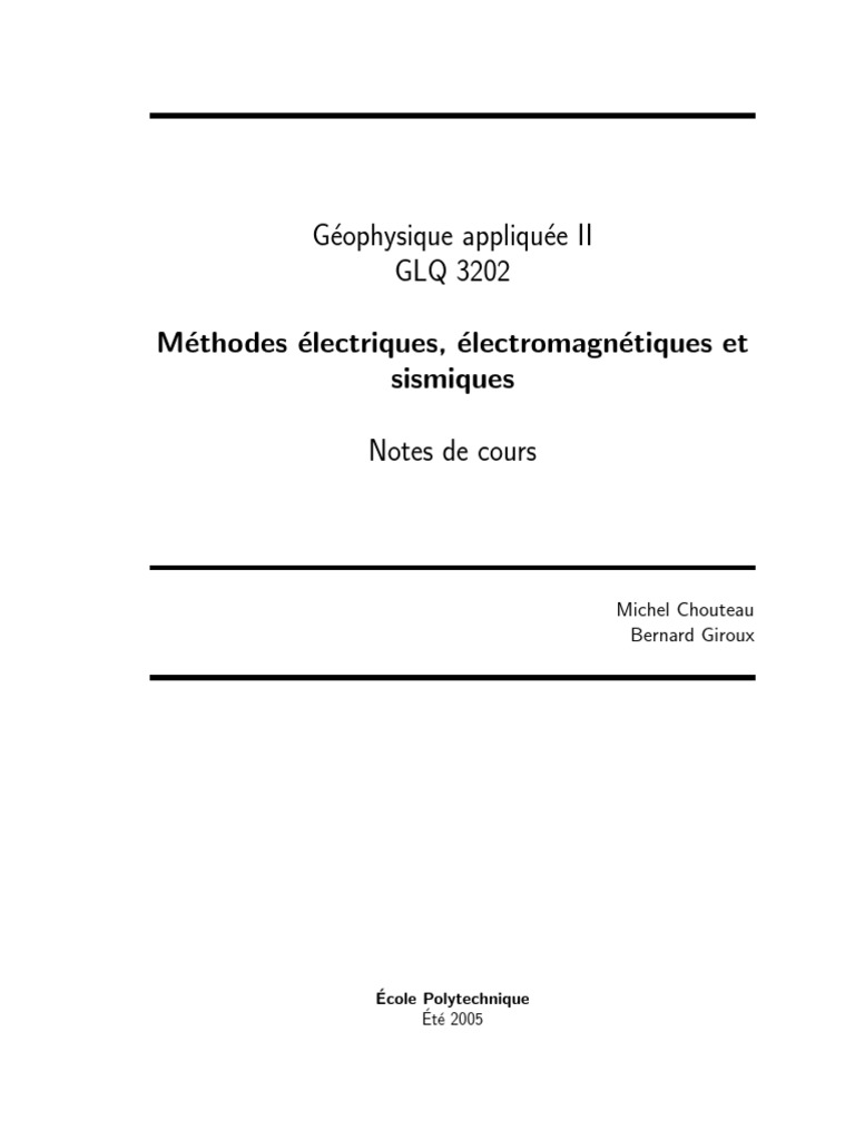 Géophysique | PDF