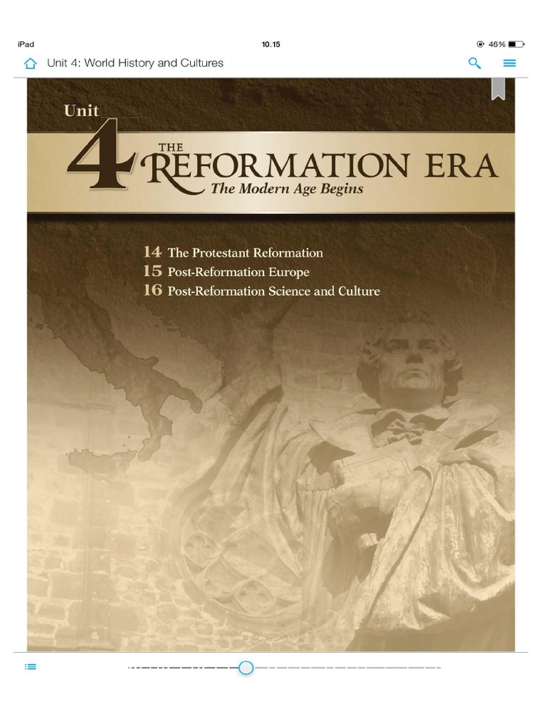 Unit 4 The Reformation Era The Modern Age Begins | PDF