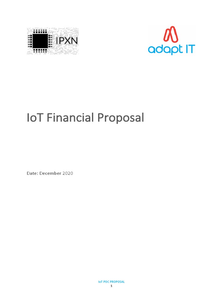 IoT Fleet Management Proposal | PDF | Internet Of Things | Subscription ...