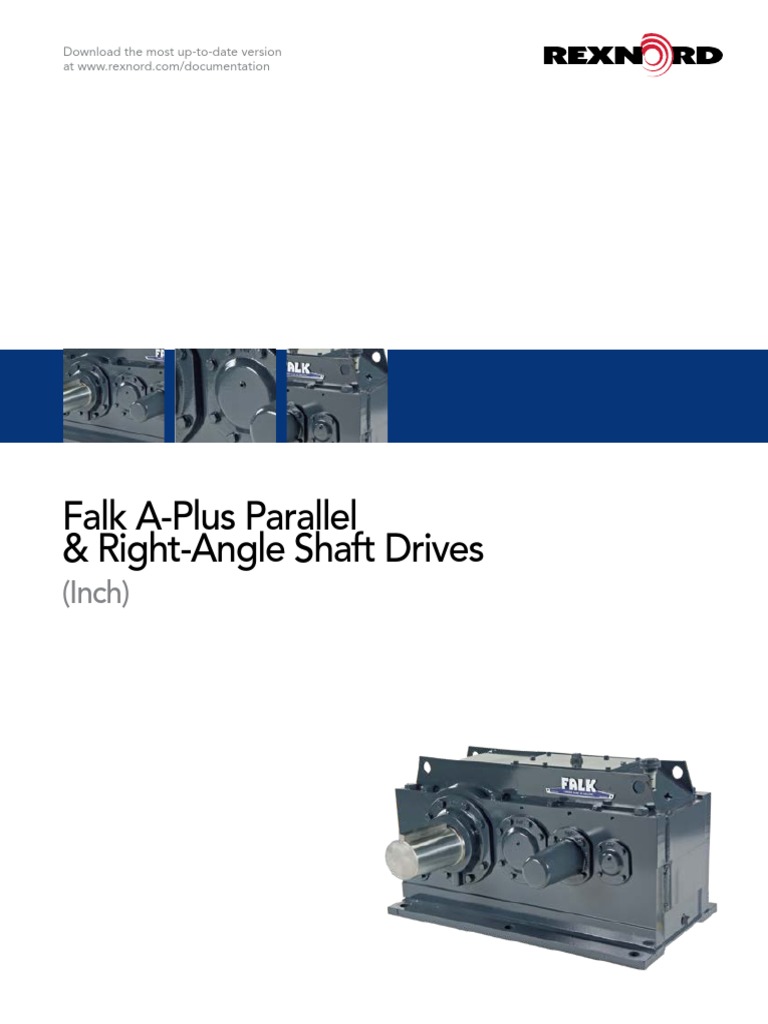 FALK REDUCTOR PARALELO CATALOGO | PDF | Gear | Engines