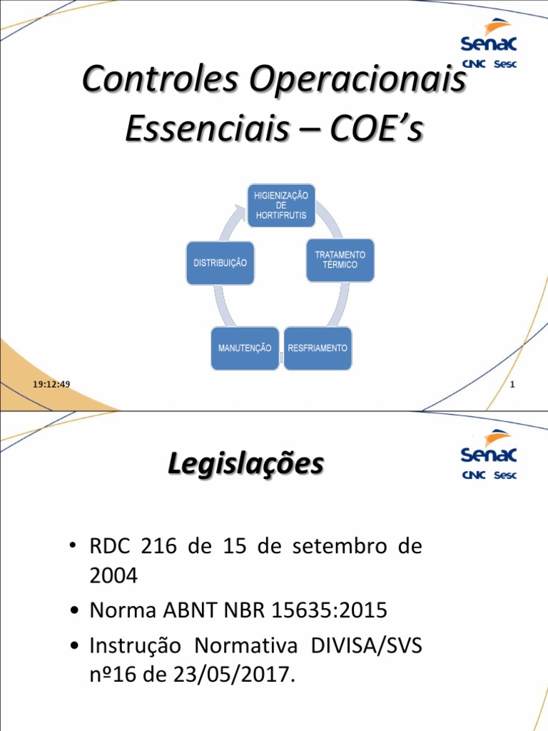 Treinamento de BPF - COES | PDF | Temperatura | Tratamento térmico