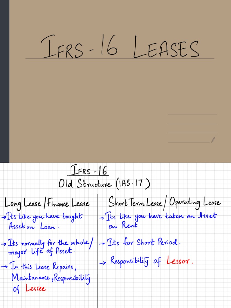 Ifrs 16 | PDF | Lease | Loans