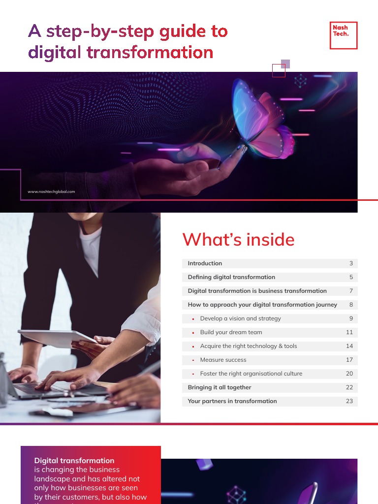 A Step by Step Guide To Digital Transformation 1 | PDF | Performance Indicator | Cloud Computing