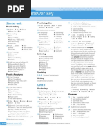 Welcome Unit: Workbook Grade 9 Answer Key | PDF