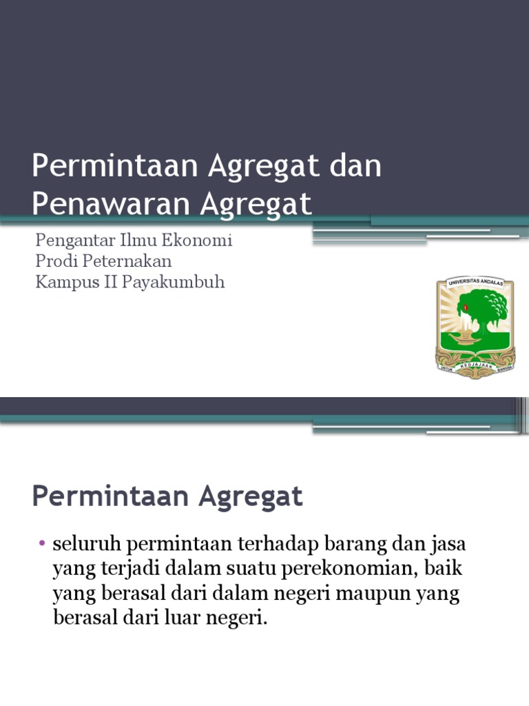 Pertemuan Ke-9-Permintaan Agregat Dan Penawaran Agregat | PDF