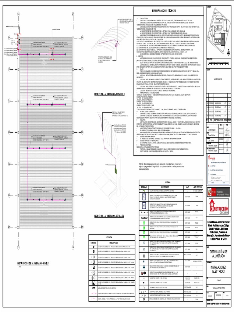 200045-Plano de Iluminacion de Losa Deportiva | PDF