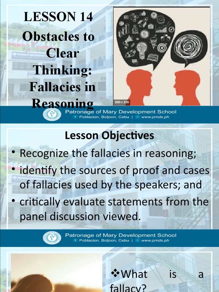 English10 Lesson 14 PPT Final | PDF | Fallacy | Logic