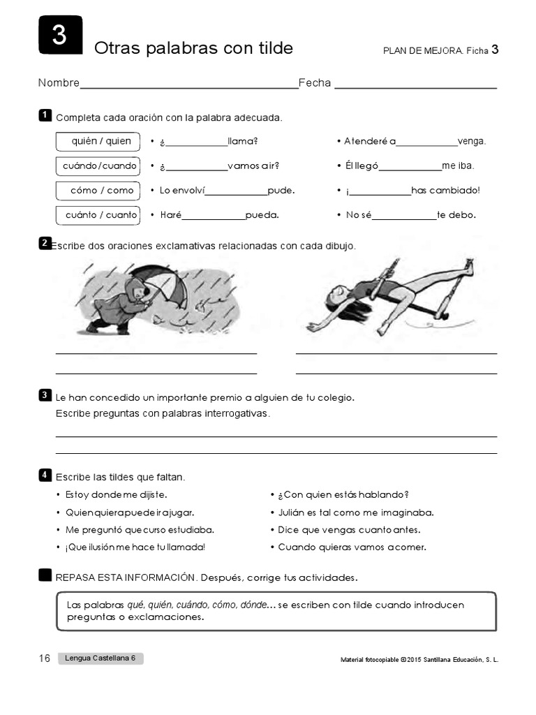Otras Palabras Con Tilde | PDF