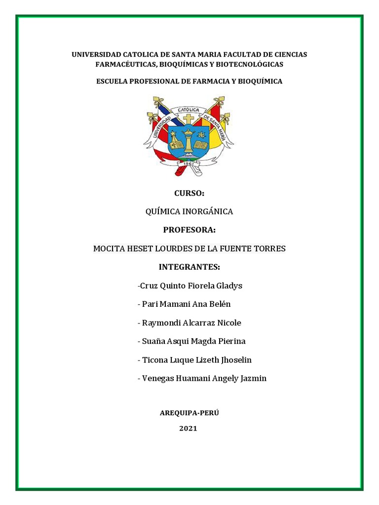 Practica N°10 Sulfato de Manganesio | PDF