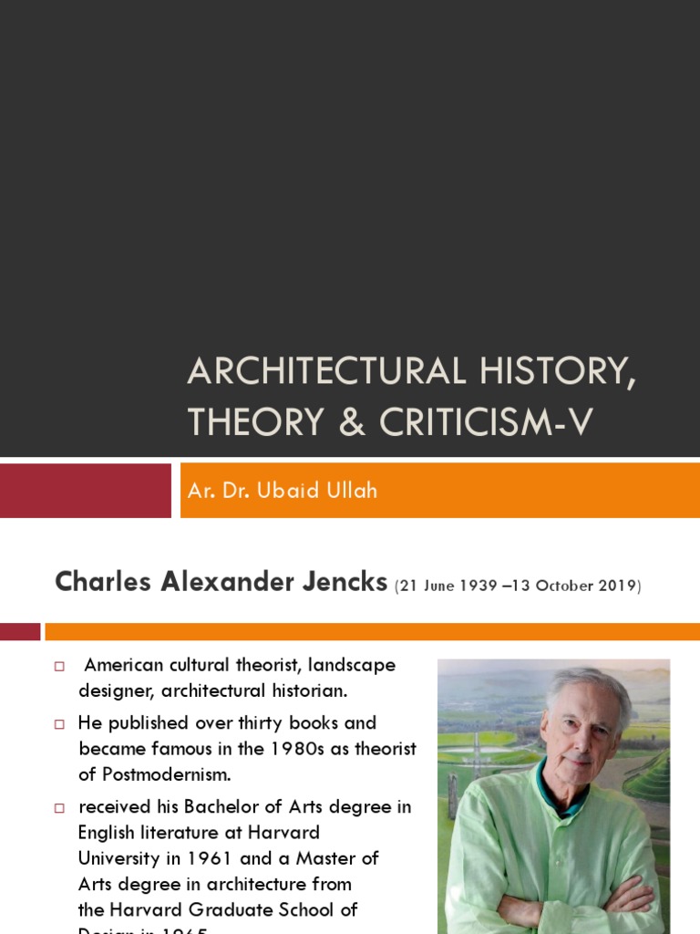 Charles Jencks: Postmodern Architecture Insights | PDF