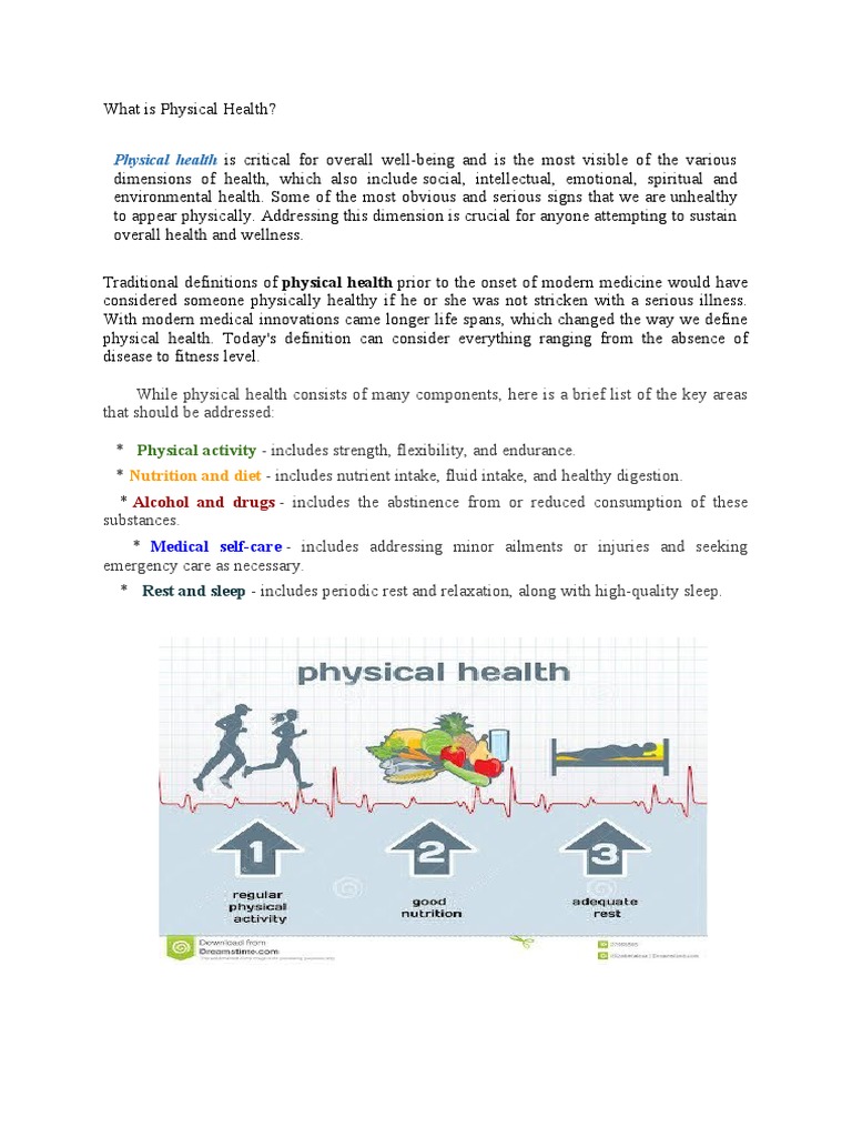 Physical Health | PDF | Mental Health | Environmental Health