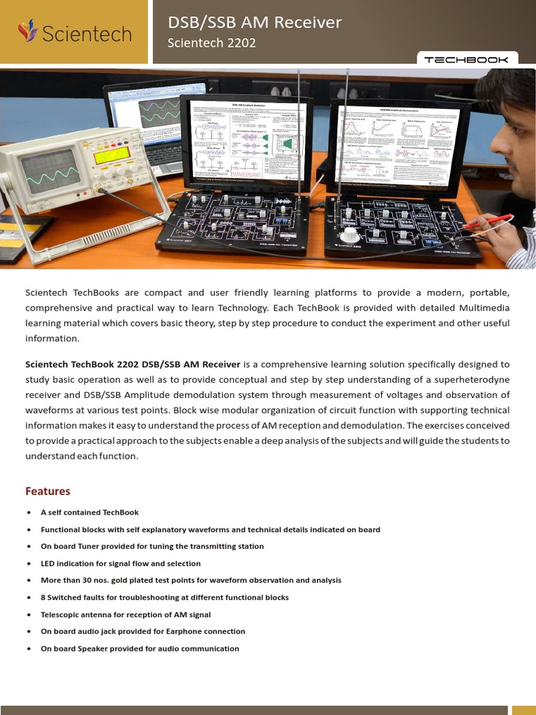 DSB SSB Am Receiver Traner Kit Scientech 2202 | PDF | Computers