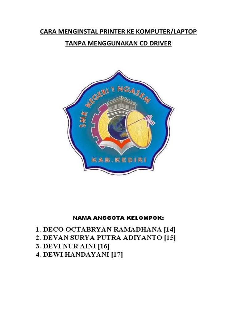 Cara Menginstal Printer Ke Komputer Pdf