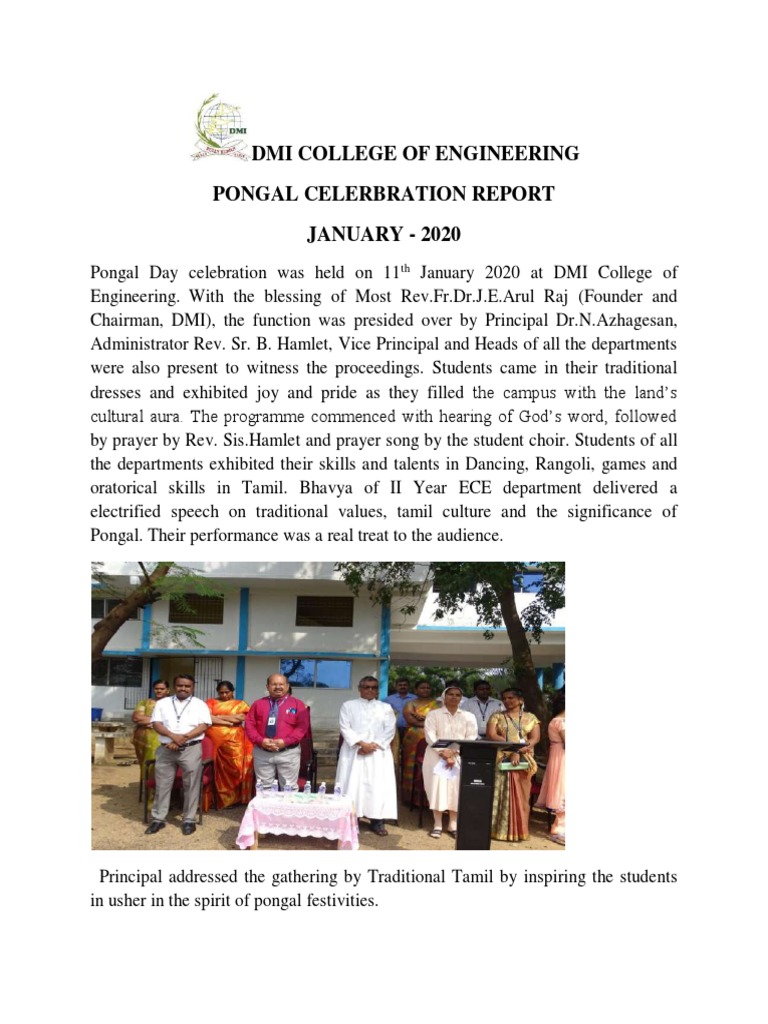 Pongal Celebration 2020 | PDF