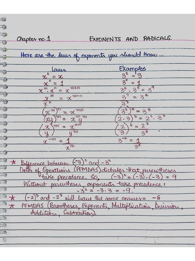 SAT Mathematics Notes Chapter 1 | PDF