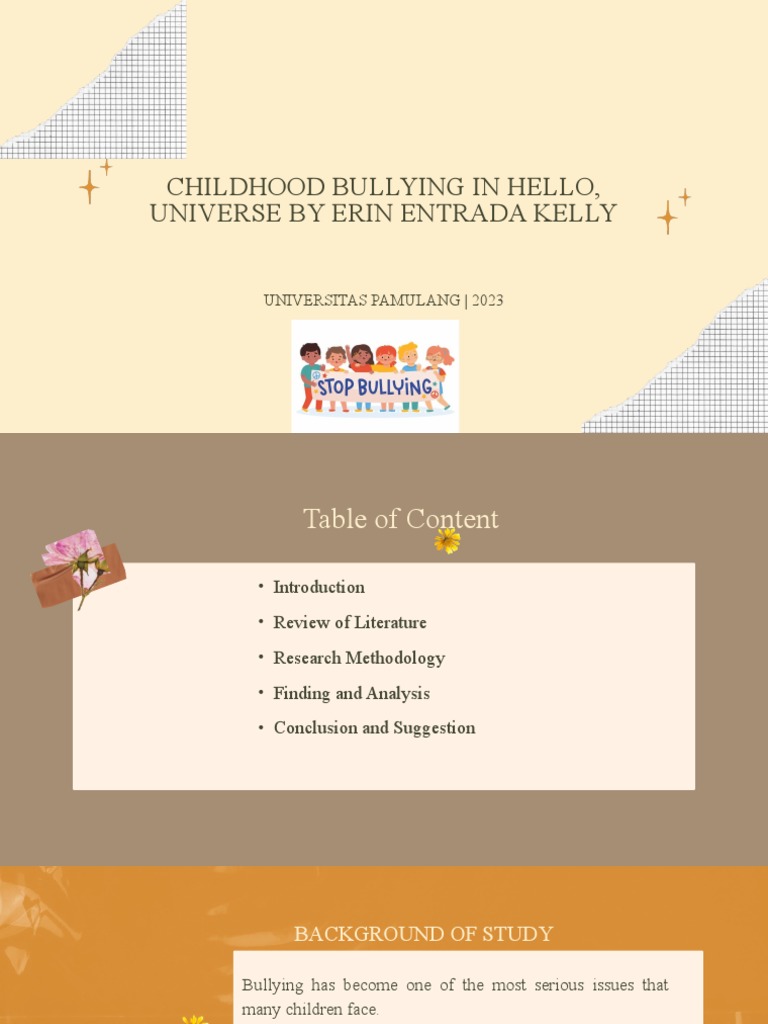 Childhood Bullying in Hello, Universe | PDF | Bullying | Psychoanalysis