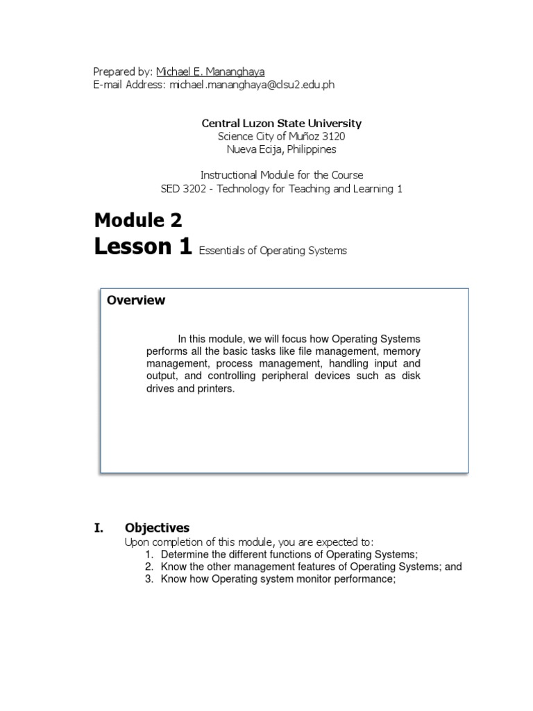 Sed 3202 Lesson 2 Part 1 | PDF