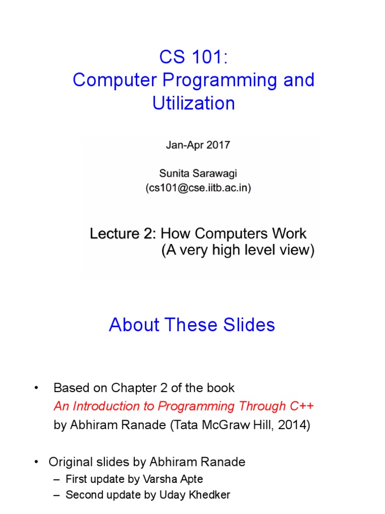 Cs101 Lecture2 Pdf Algorithms Bit