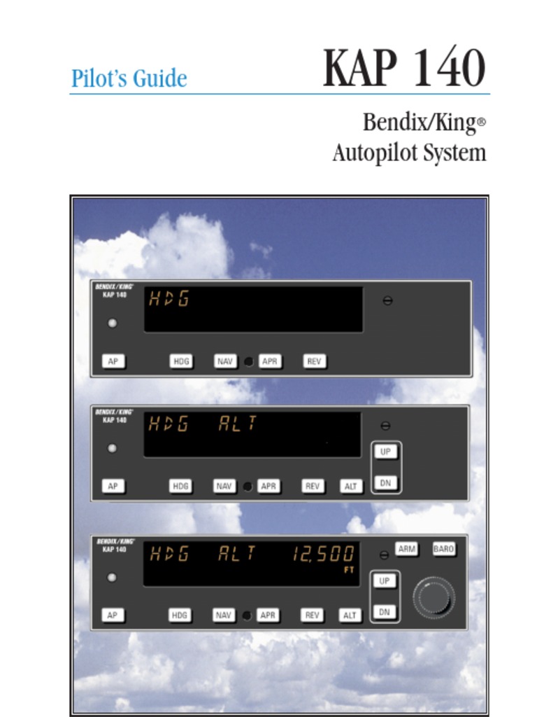 Kap 140 Autopilot | PDF | Aeronautics | Aircraft