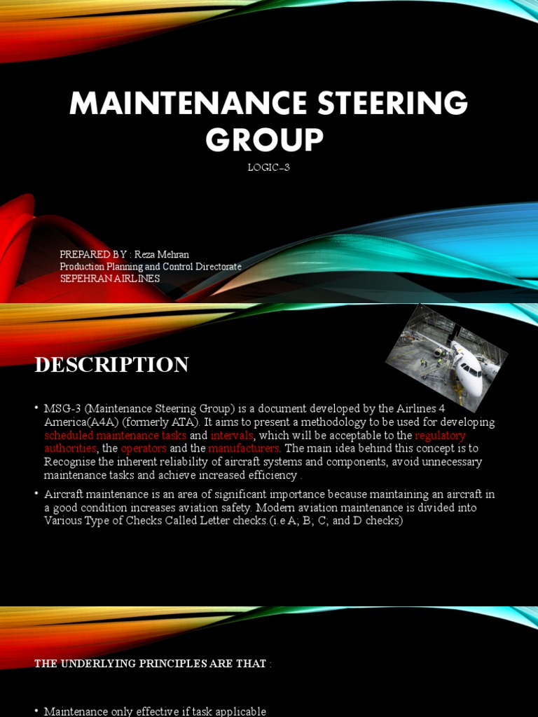 Maintenance Steering Group | PDF | Reliability Engineering | Systems Engineering