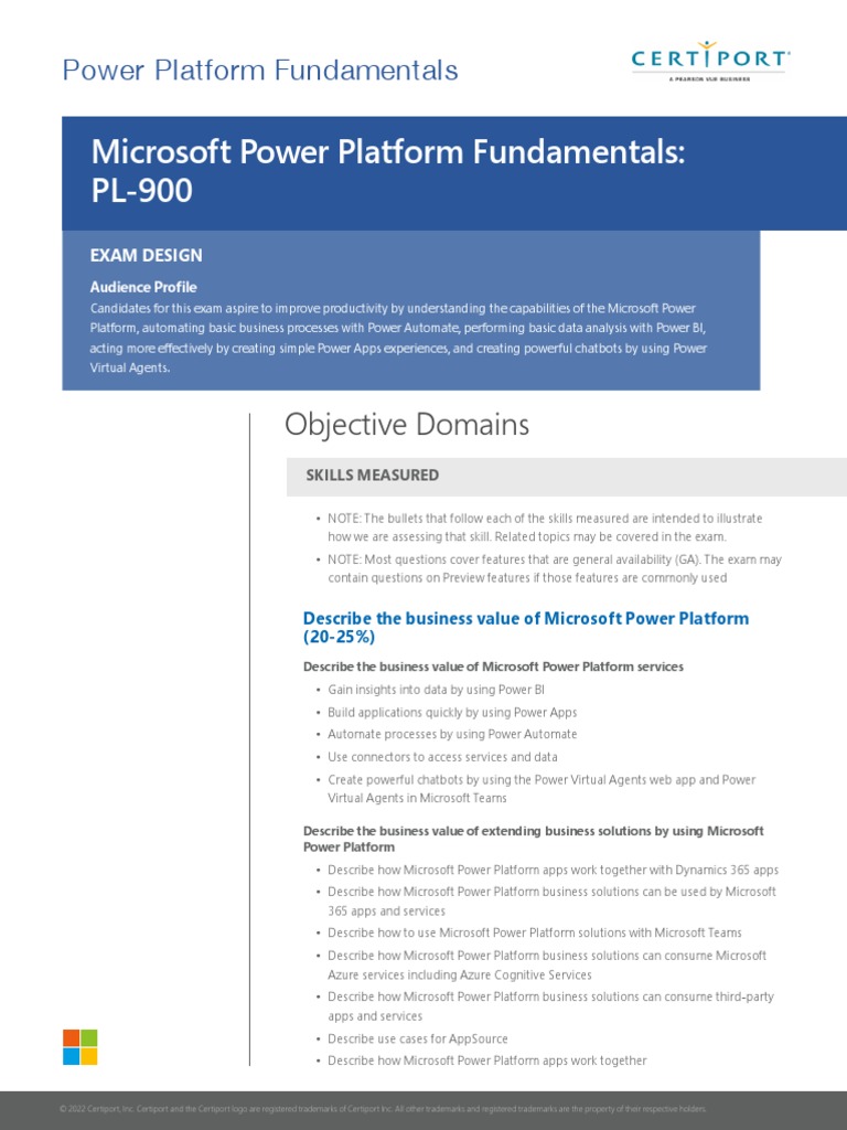 Microsoft Power Platform Exam Guide | PDF | Application Software | Microsoft