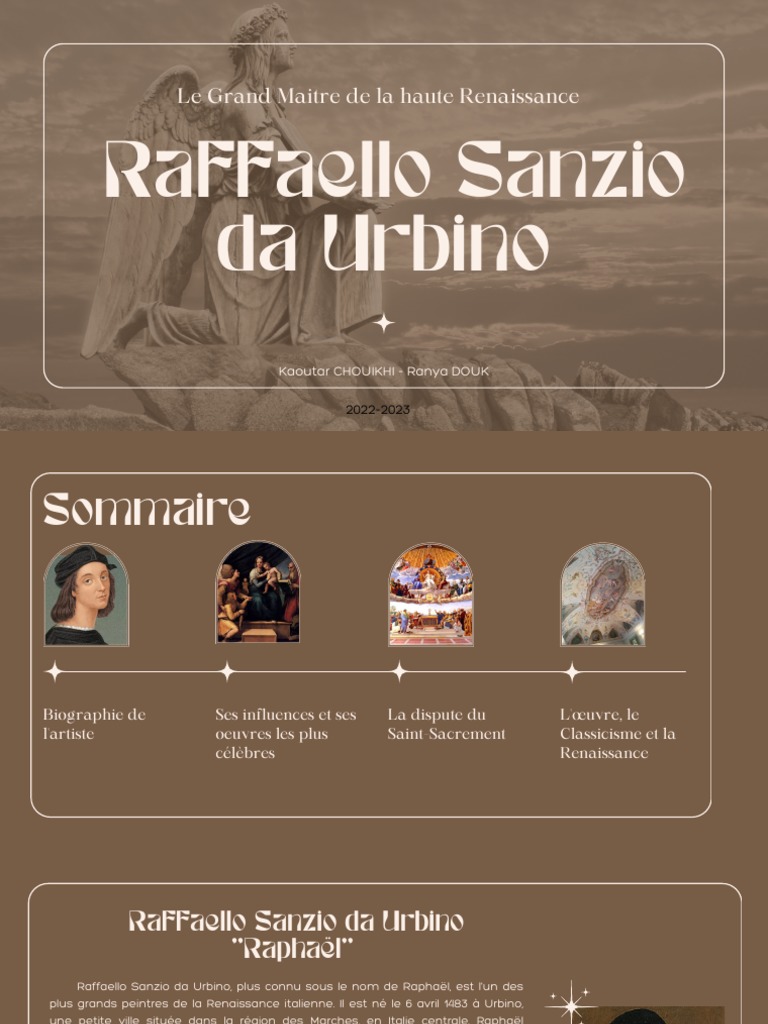 Biographie de Raffaello Sanzio | PDF | Sciences sociales | Art