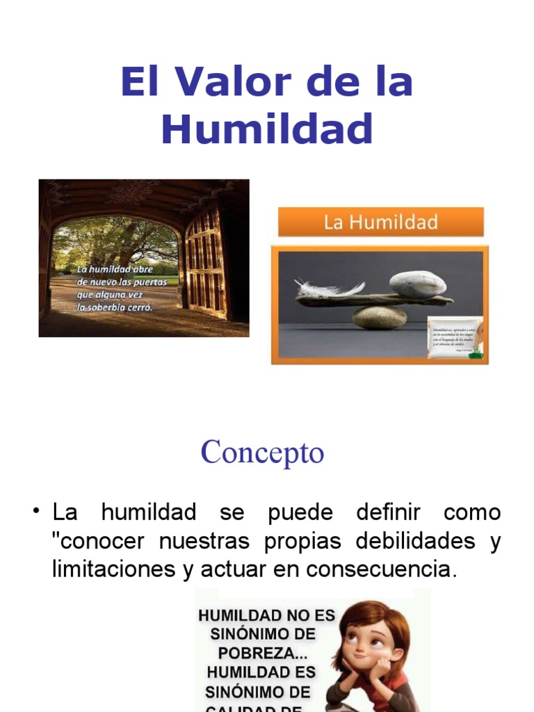 Valor de la humildad | PDF