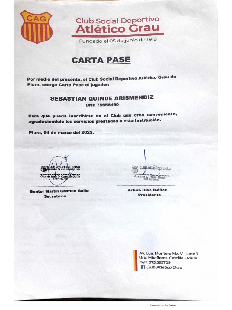 CARTA PASE | PDF