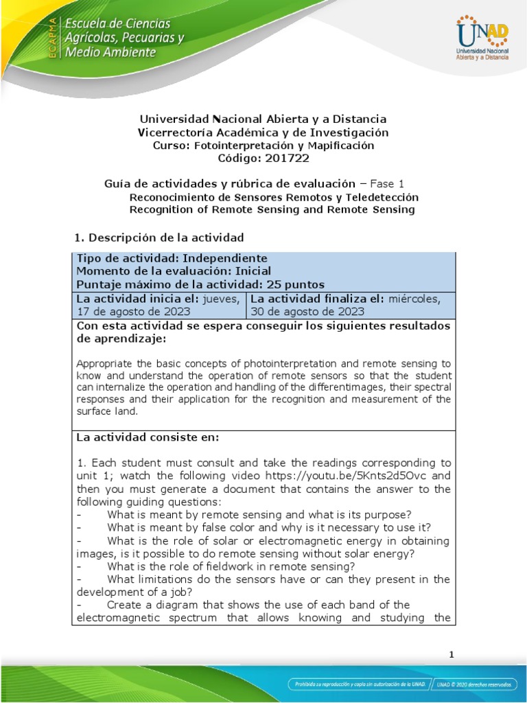 Guía FOTOINTERPRETACIÓN Y MAPIFICACIÓN - Fase 1 Reconocimiento de ...