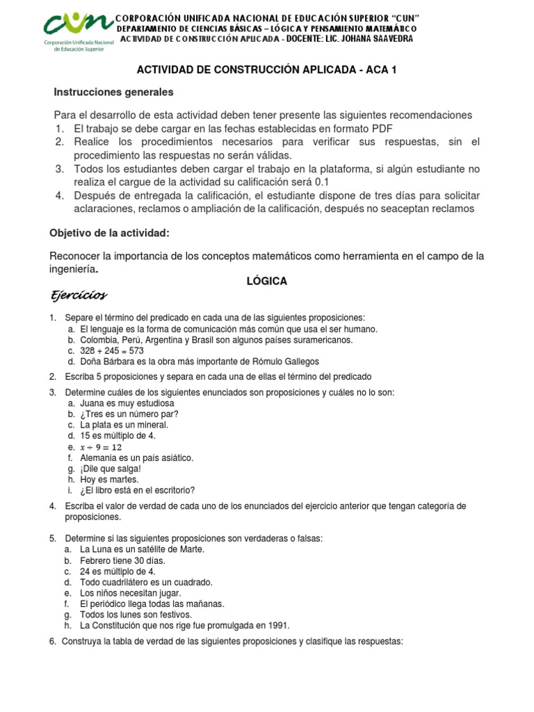 Aca 1 | PDF