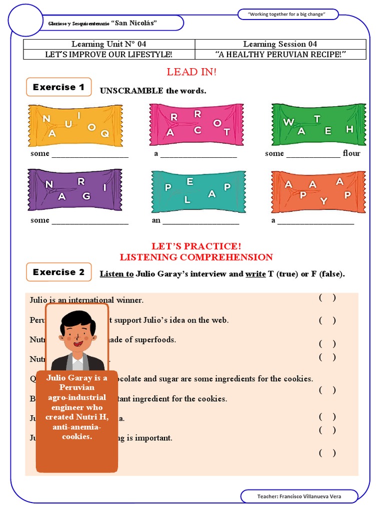Unit 4 - Session 4 | PDF | Food And Drink | Food Industry