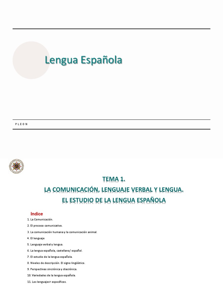 Comunicación y Lengua Española | PDF | Artes del Lenguaje y Comunicación