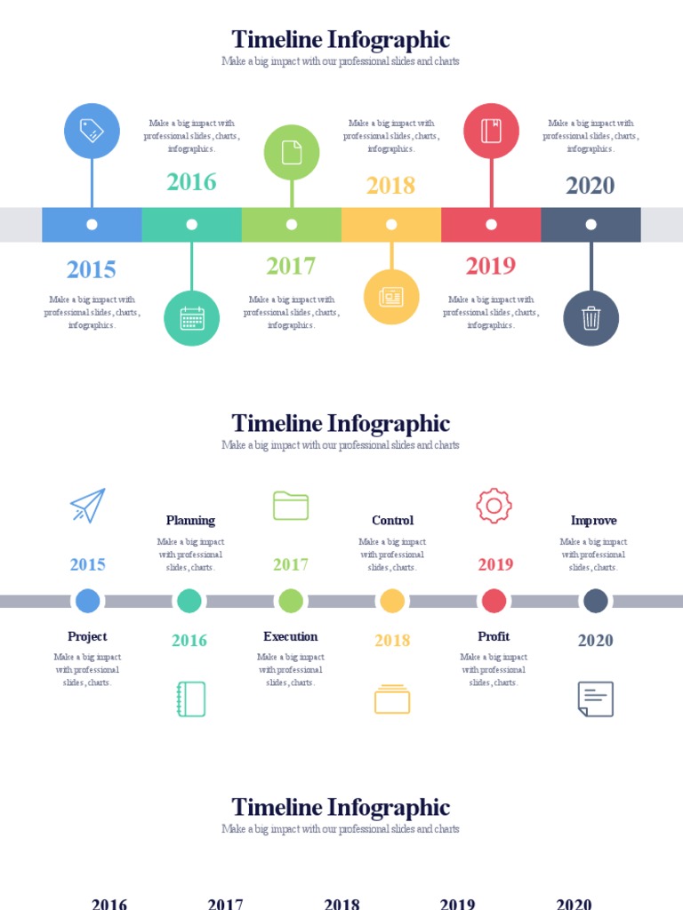 Project Timeline Infographic Green variant | PDF | Cybernetics | Drawing