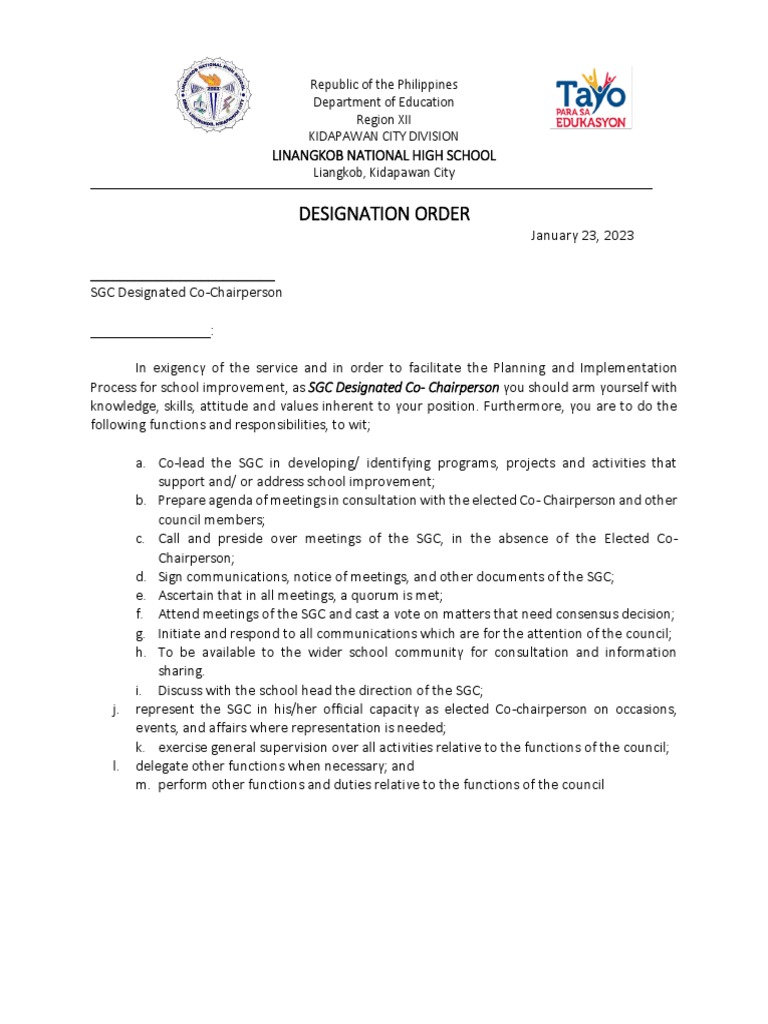 SGC Designation | Download Free PDF | Information | Consensus Decision ...