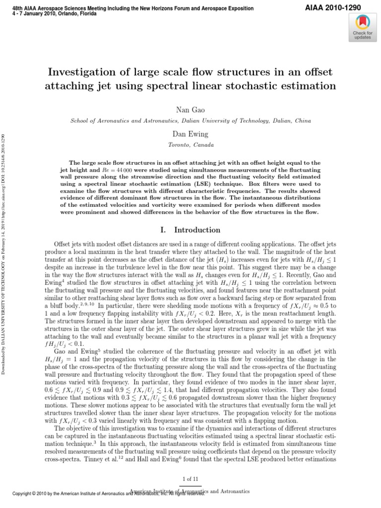 Gao, Ewing - 2010 - Investigation of Large Scale Flow Structures in An ... Gao, Ewing - 2010 - Investigation of Large Scale Flow Structures in An ...