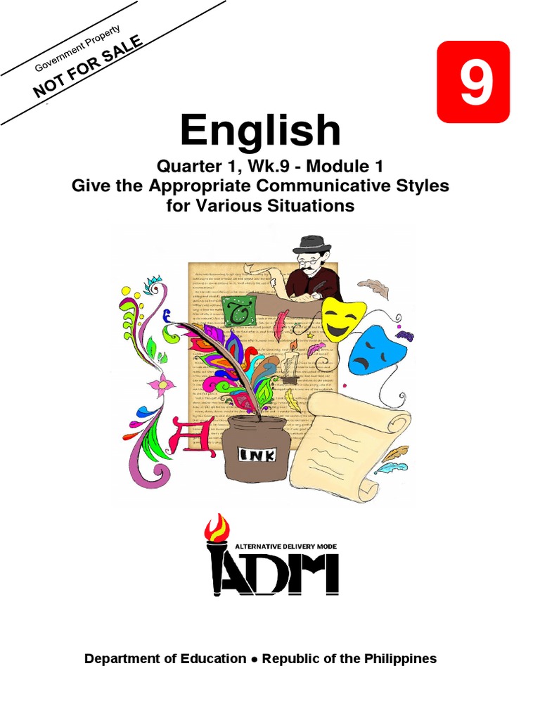 PAGES 1 TO 12 - English9 - q2 - Mod1 - Give-the-Appropriate-Communicative-Styles-for-Various ...