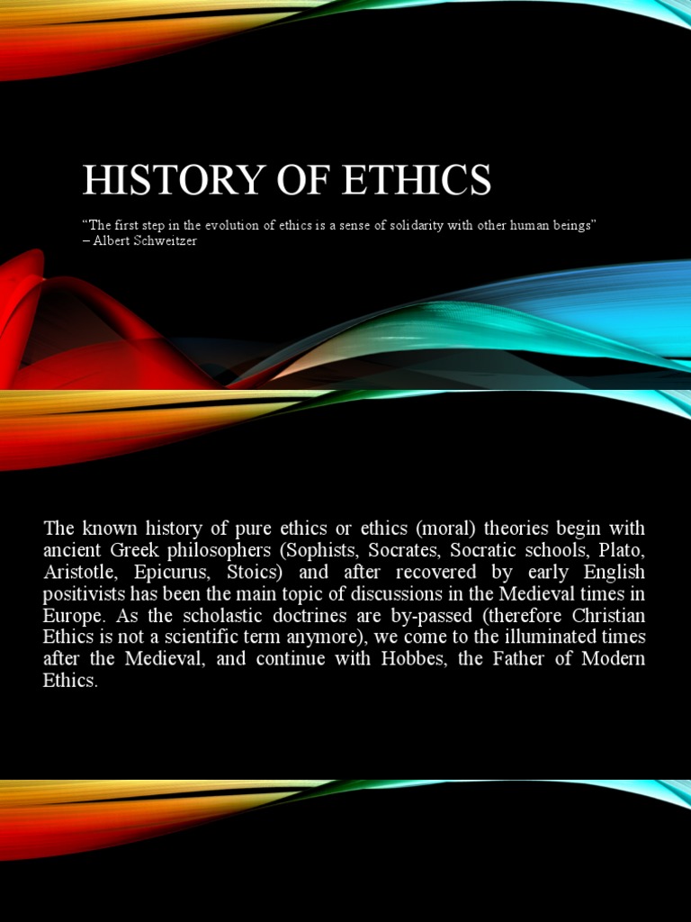 The History of Ethics | PDF