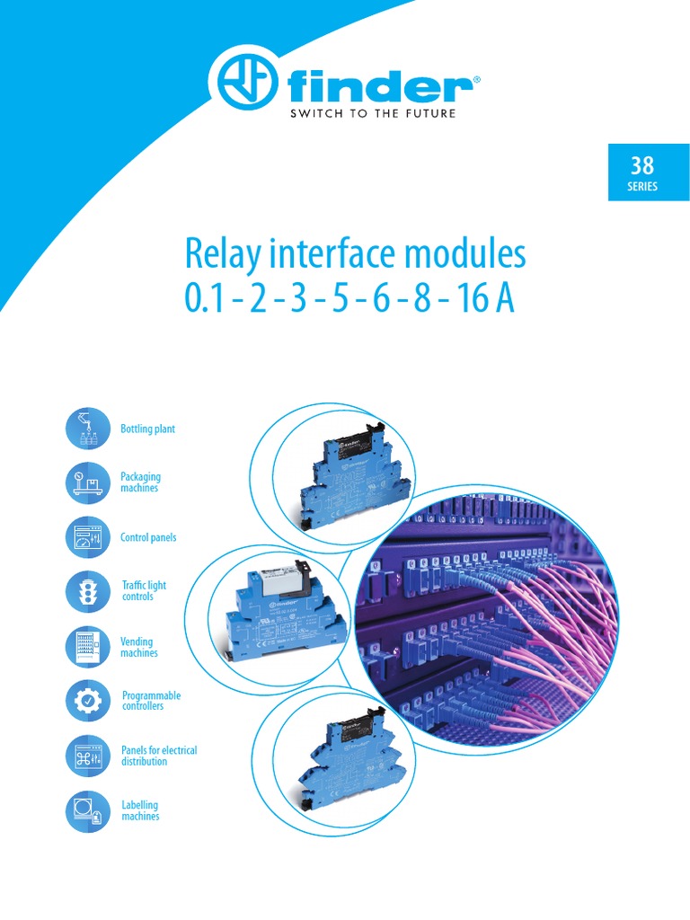 Finder Relay Manual | PDF | Relay | Alternating Current