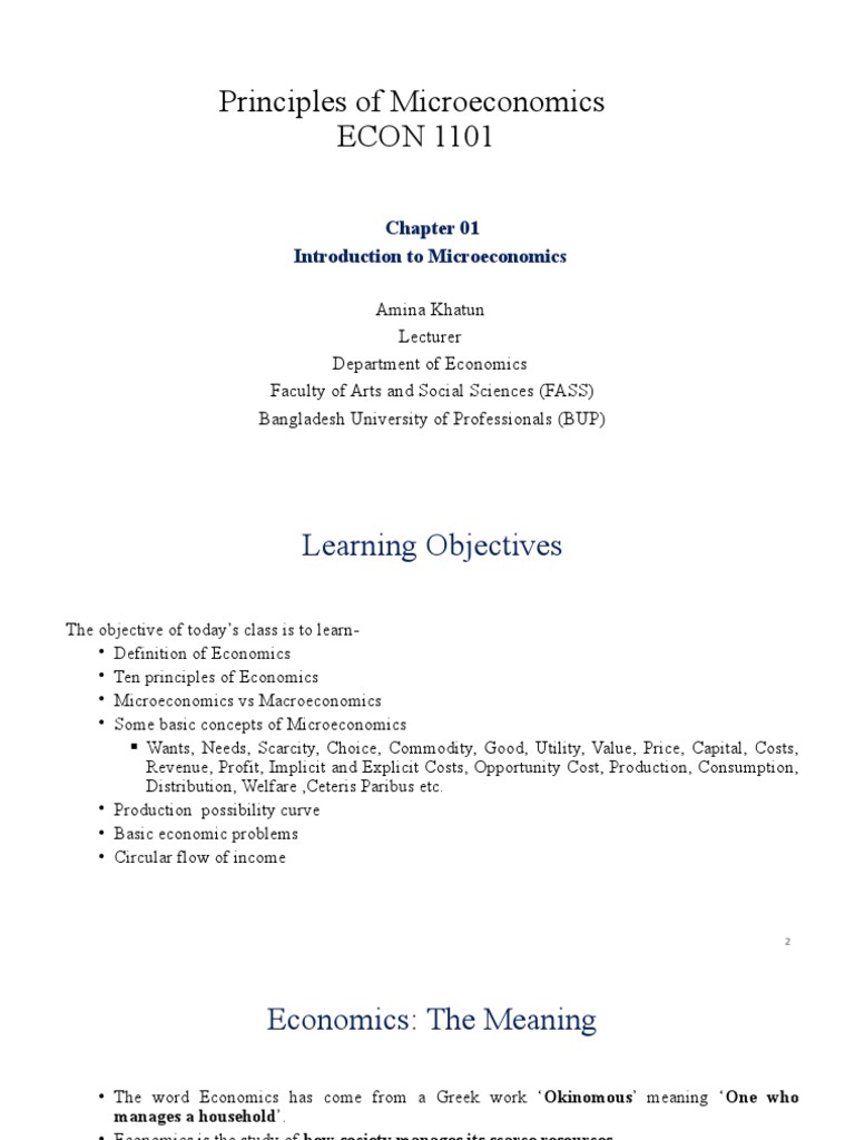 Chapter 01 Introduction | PDF | Microeconomics | Economics