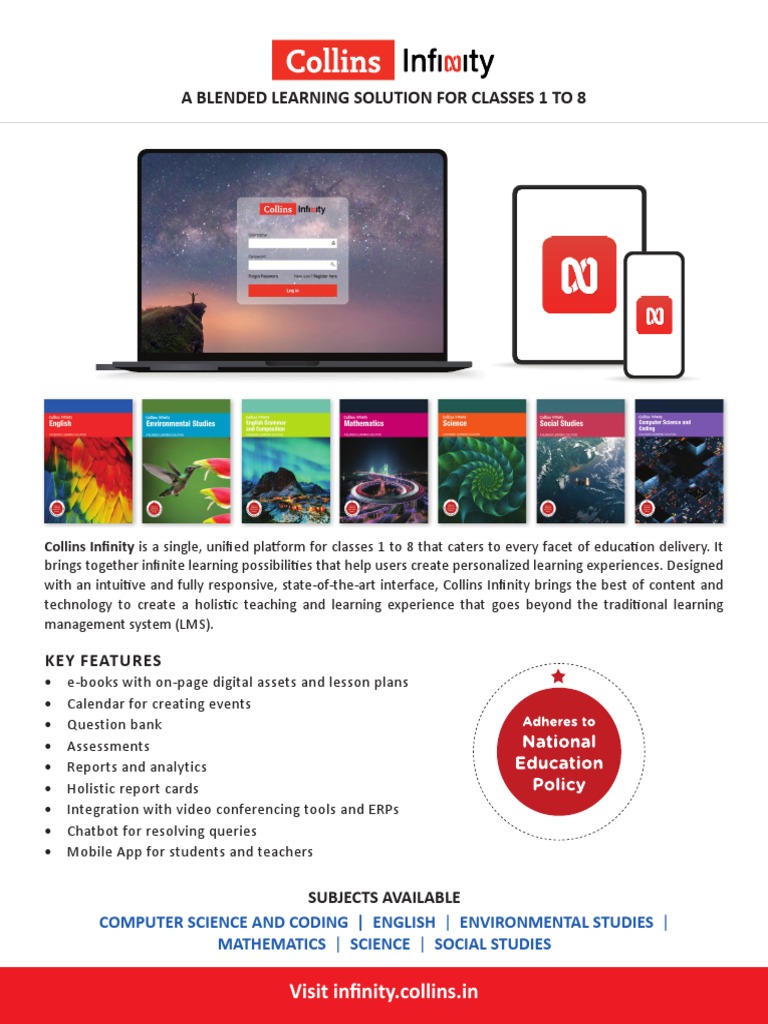 Collins Infinity Flyer 2023 | PDF | Learning | Project Based Learning