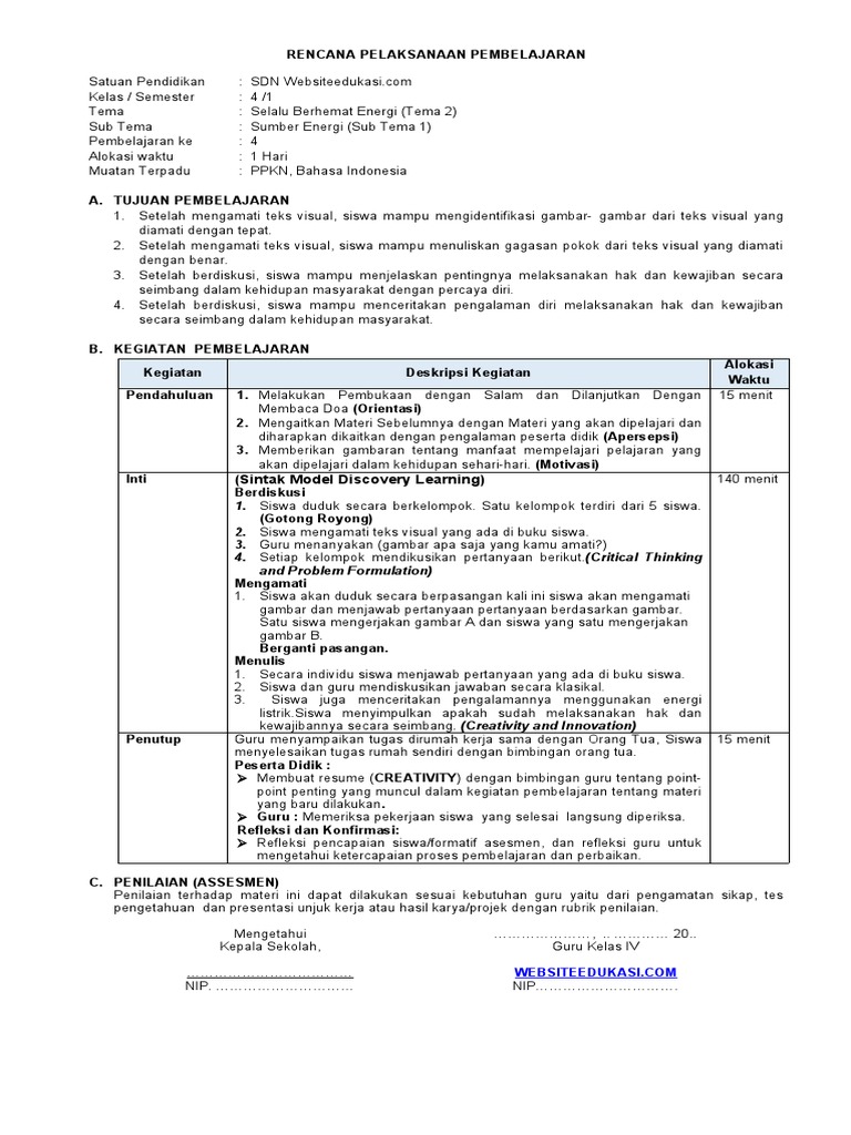 Sintak Model Discovery Learning | PDF