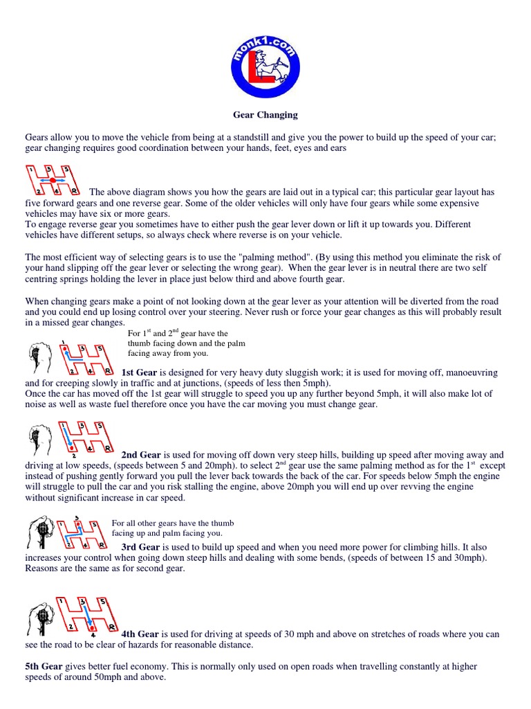 Changing Gear | Download Free PDF | Gear | Clutch