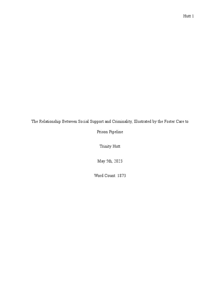 The Relationship Between Social Support and Criminality in African ... The Relationship Between Social Support and Criminality in African ...