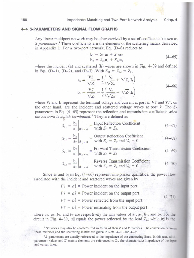 Pp. 168-169 From Peter Rizzi - Scattering Parameters | PDF | Computer Science | Computer Engineering
