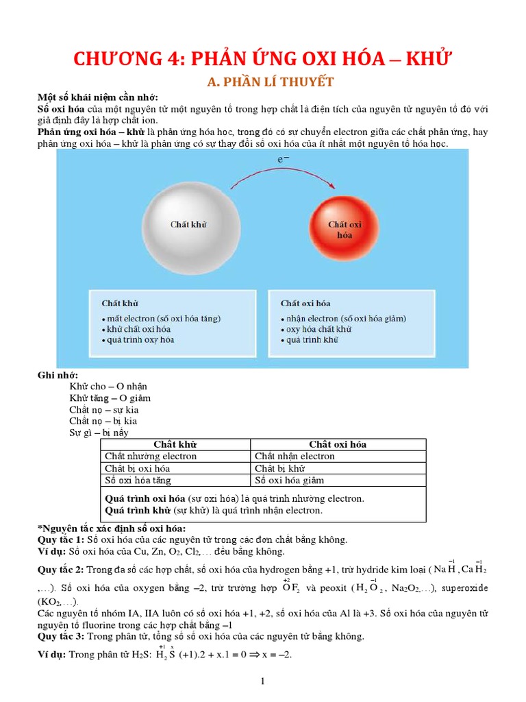 10h-Chương 4 - PH N NG Oxi Hóa KH - HS | PDF