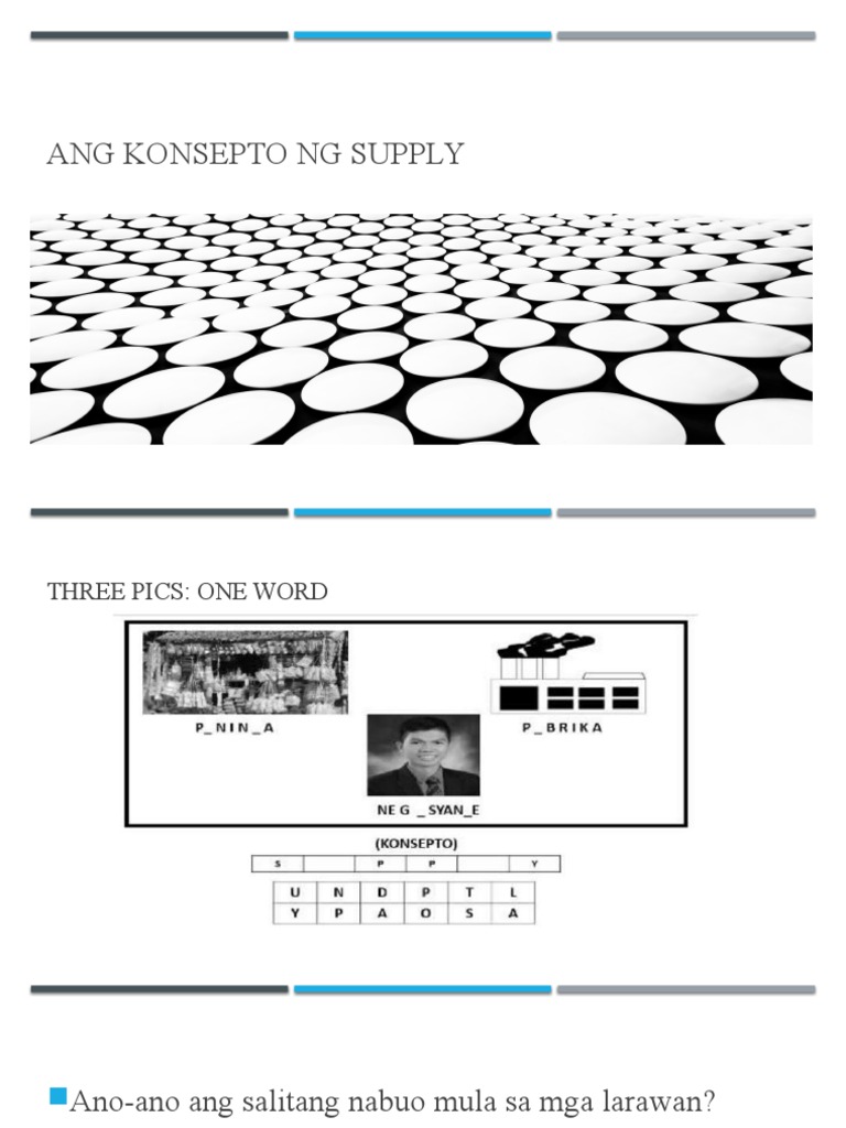 Ang Konsepto NG Supply | PDF