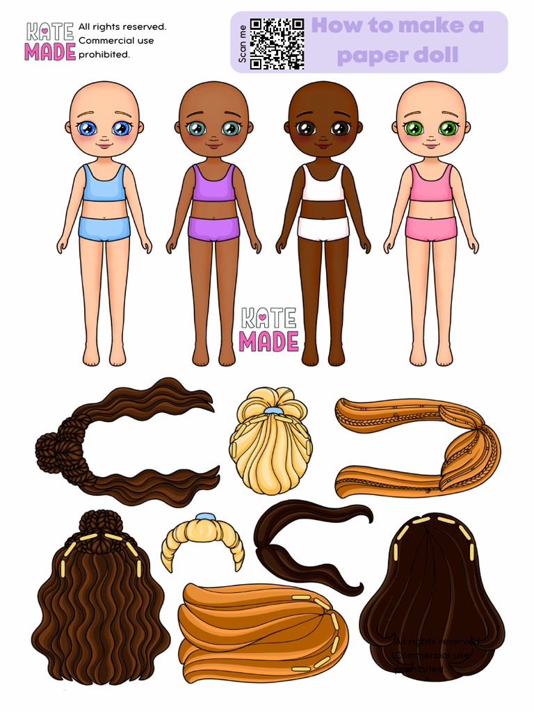Kate Made Paper Doll Printables | PDF