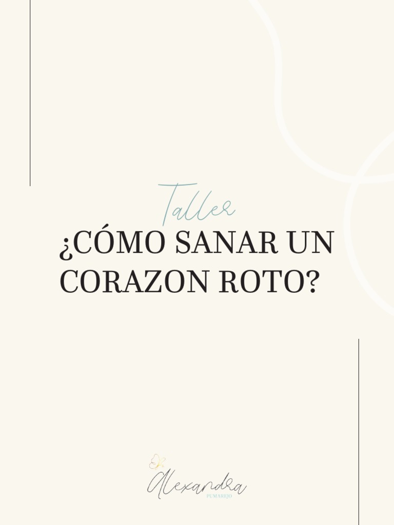 Como sanar un corazon roto | PDF