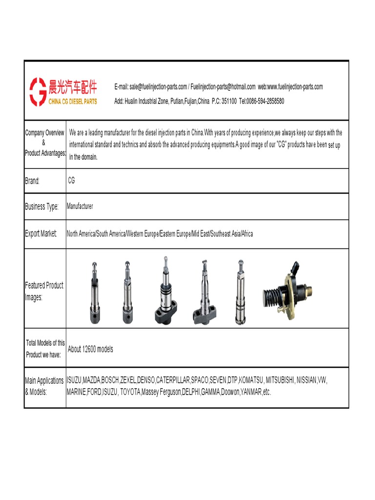 BOSCH Plunger | PDF | Motor Vehicle | Automotive Industry